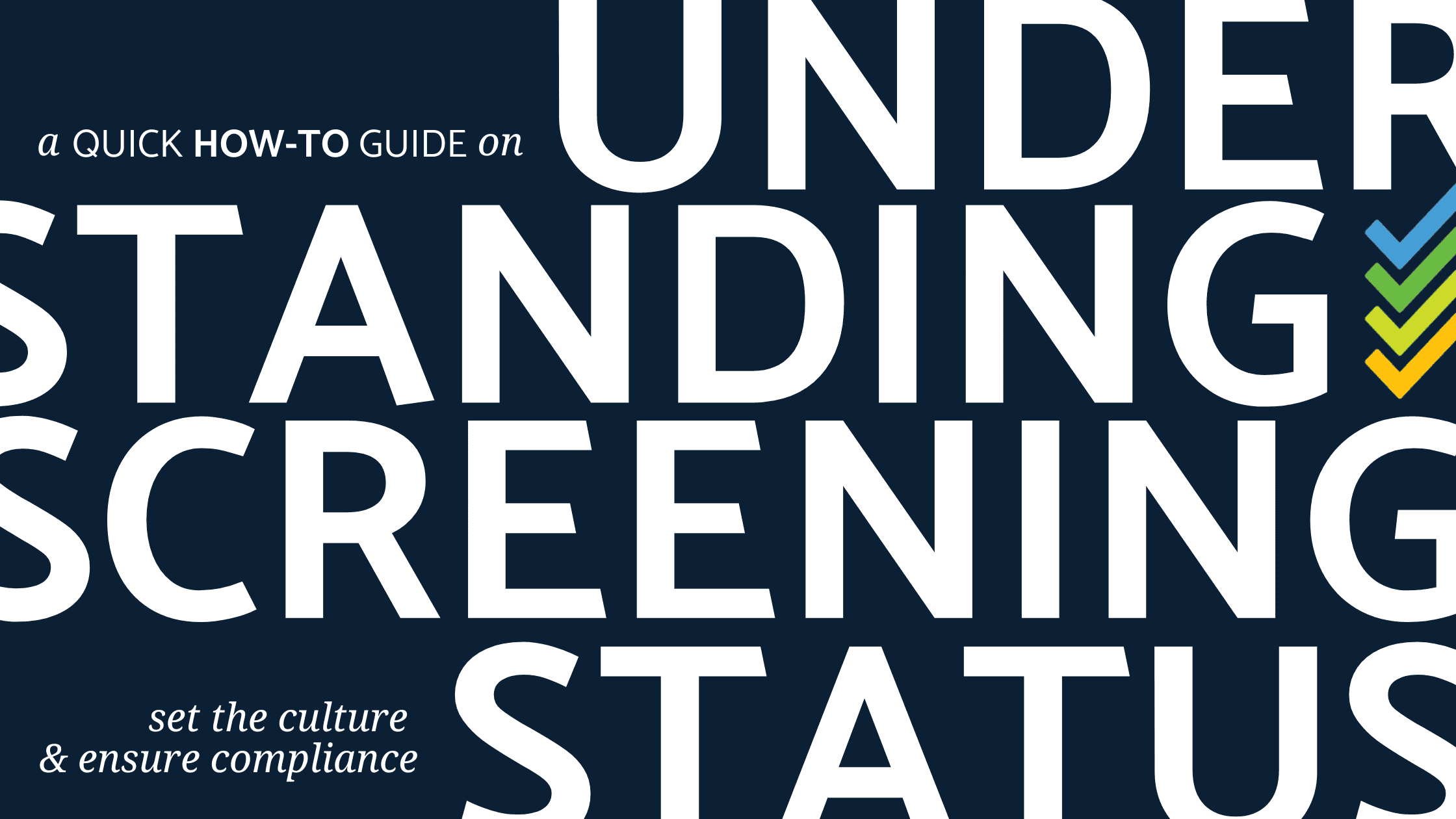 How to: Understand the Screening Status Page – Safe Ministry Check