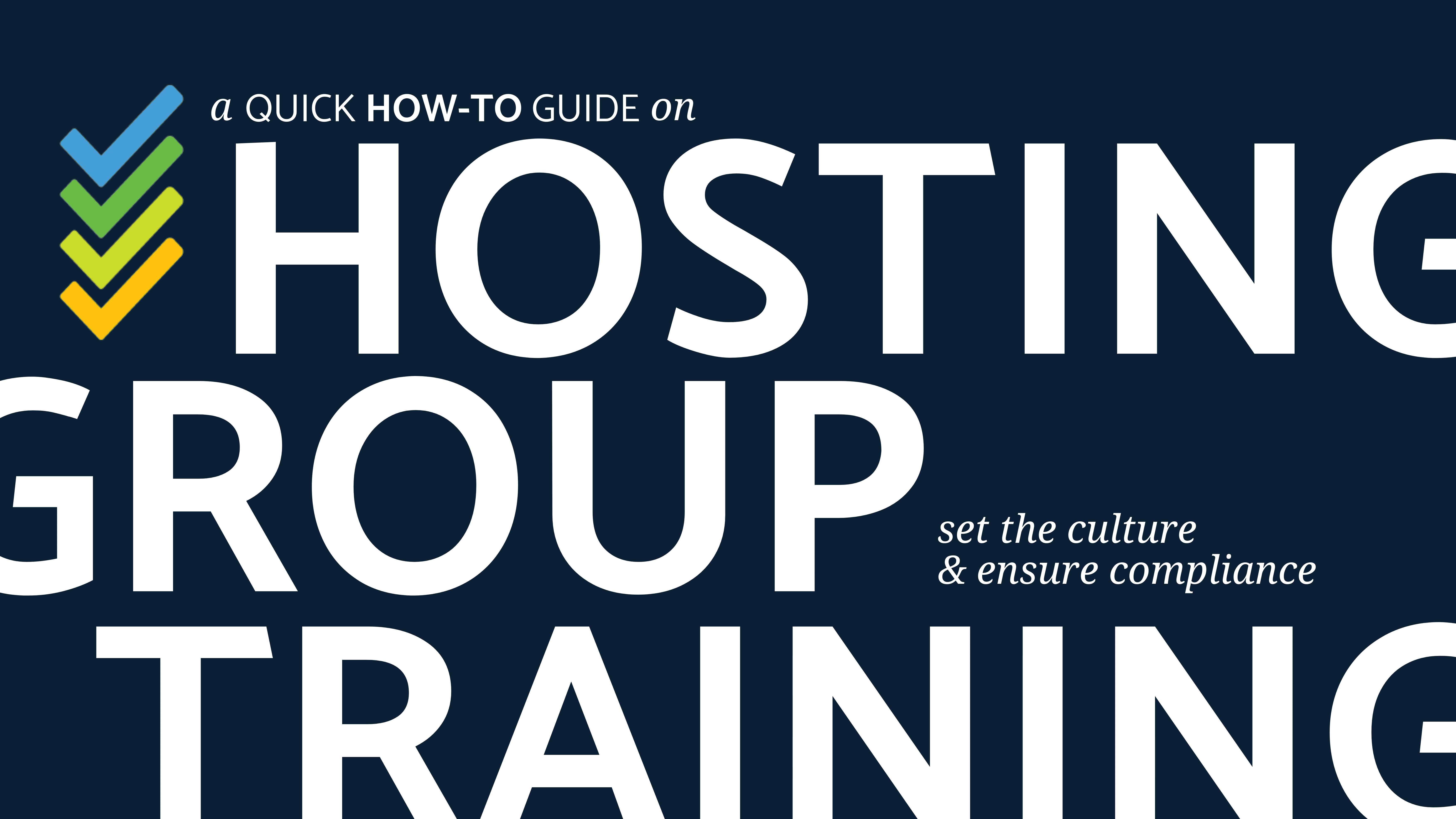 How to Conduct Group Training – Safe Ministry Check