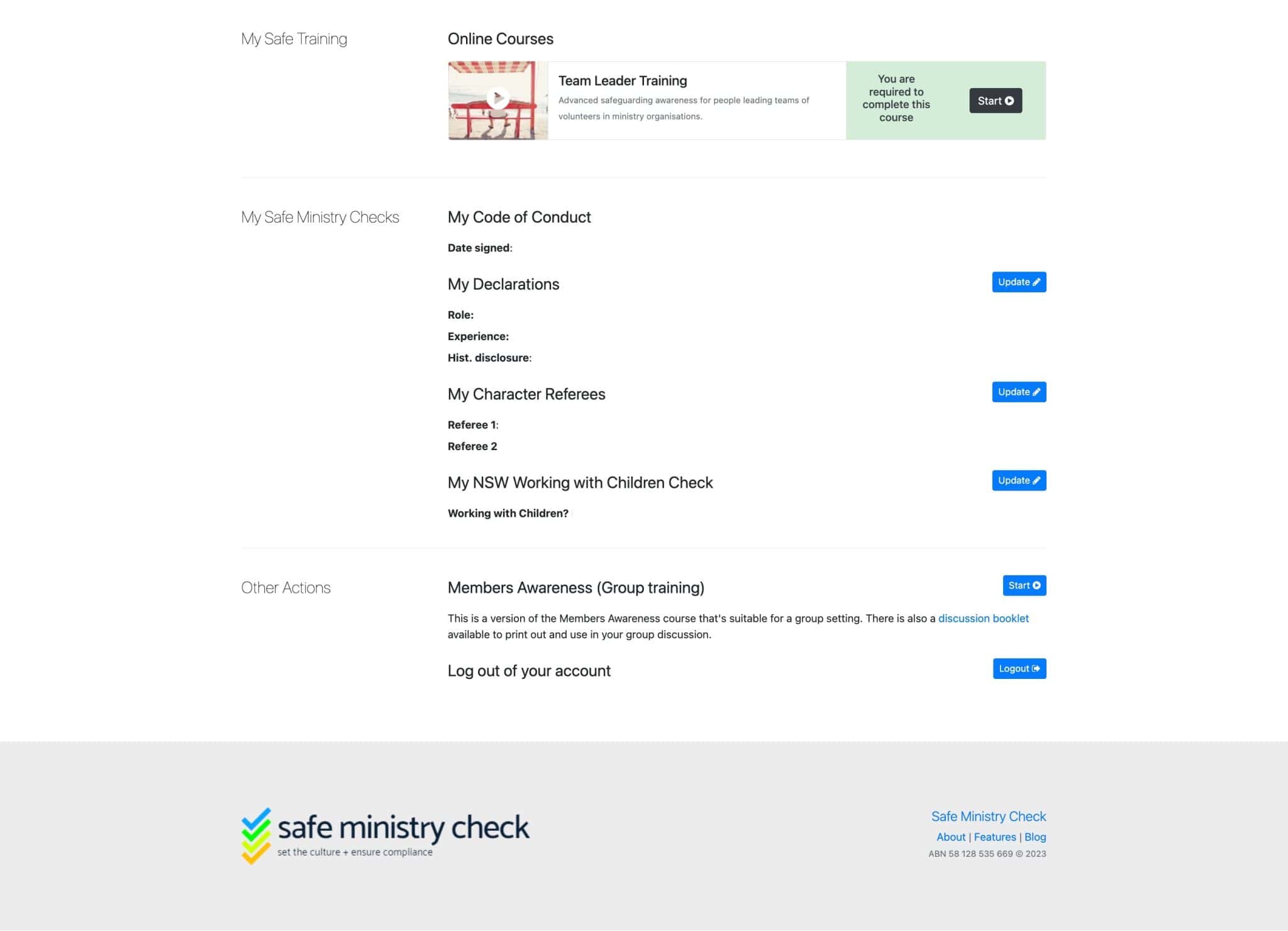 Getting Started with Training – Safe Ministry Check
