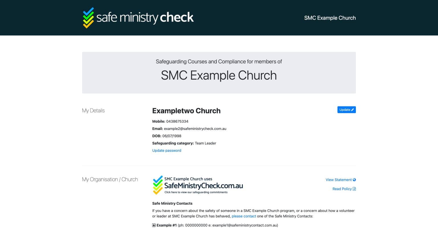 Getting Started with Training – Safe Ministry Check