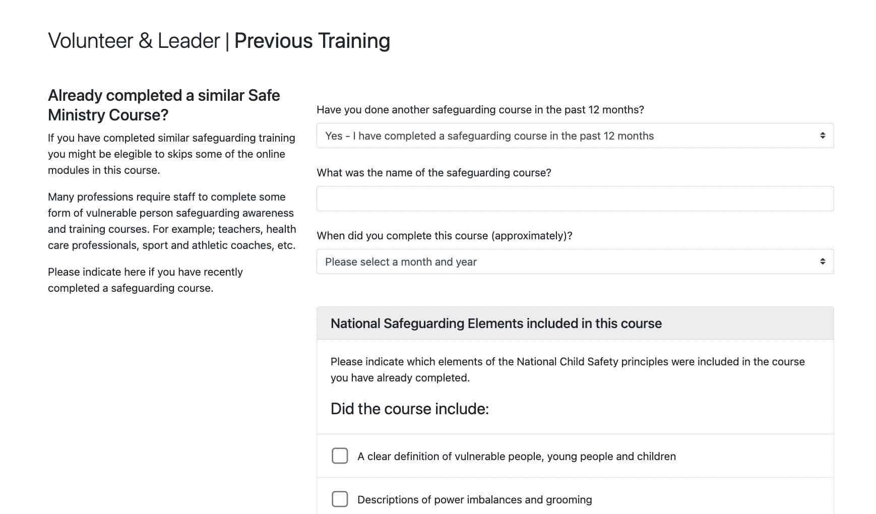 How to: Approve Prior Training – Safe Ministry Check